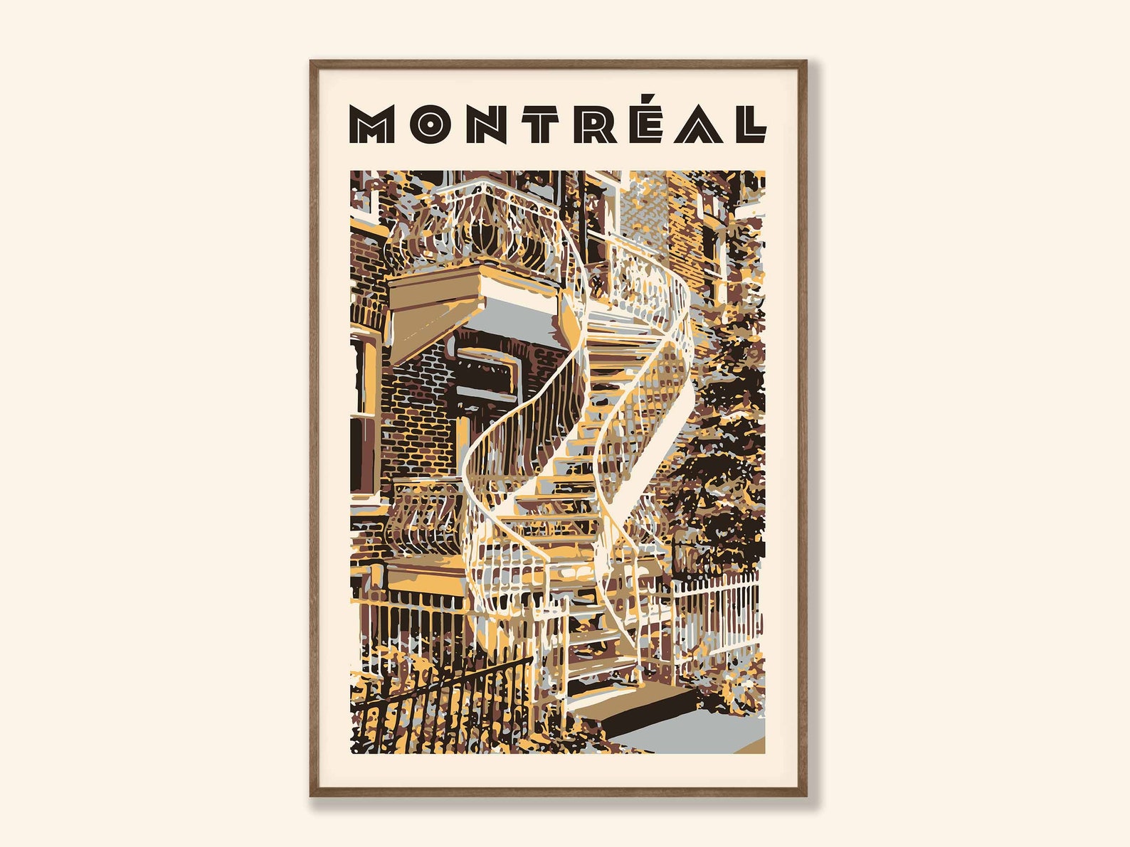 Montreal Poster Travel Art Print Vintage Style Poster - Etsy Canada