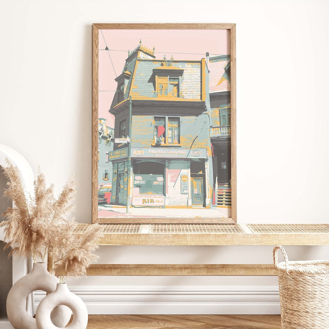 Montreal Print, Vintage Style Poster, 1940 Montreal, Depanneur Print ...