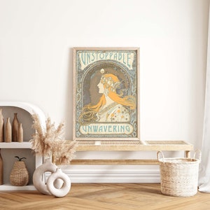 Motivational Poster, Art Nouveau Print, Inspirational Wall Art ...