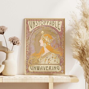 Motivational Poster, Art Nouveau Print, Inspirational Wall Art ...