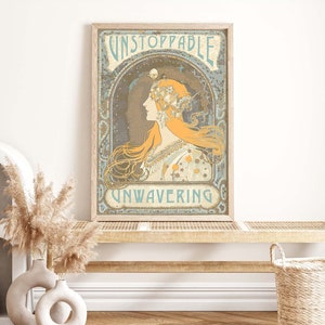 Motivational Poster, Art Nouveau Print, Inspirational Wall Art ...