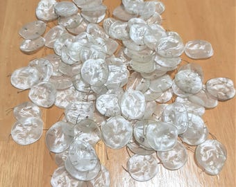 Natural Lunaria, Dried Silver Dollar Plant Silver Leaves, Dried Lunaria ...