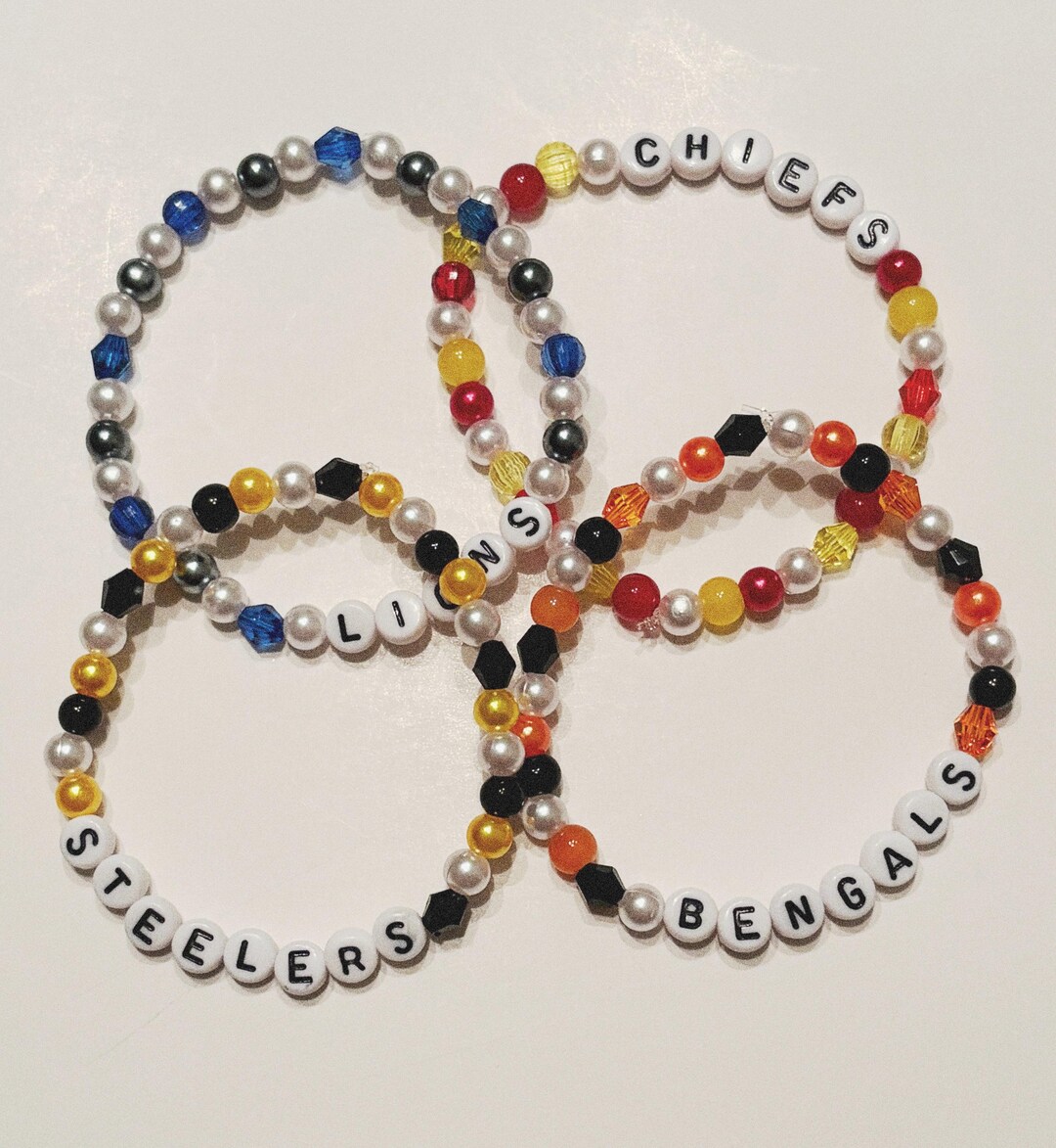 Sports Team Bracelet NFL Team Bracelet MLB Team Bracelet Sports Fan ...