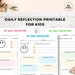 Daily Reflection Printable for Children Activity Self Discovery Kids ...