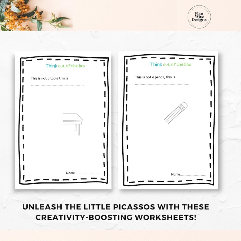 Creative Thinking Worksheets for Kids – Think Out of the Box | 30 Fun ...