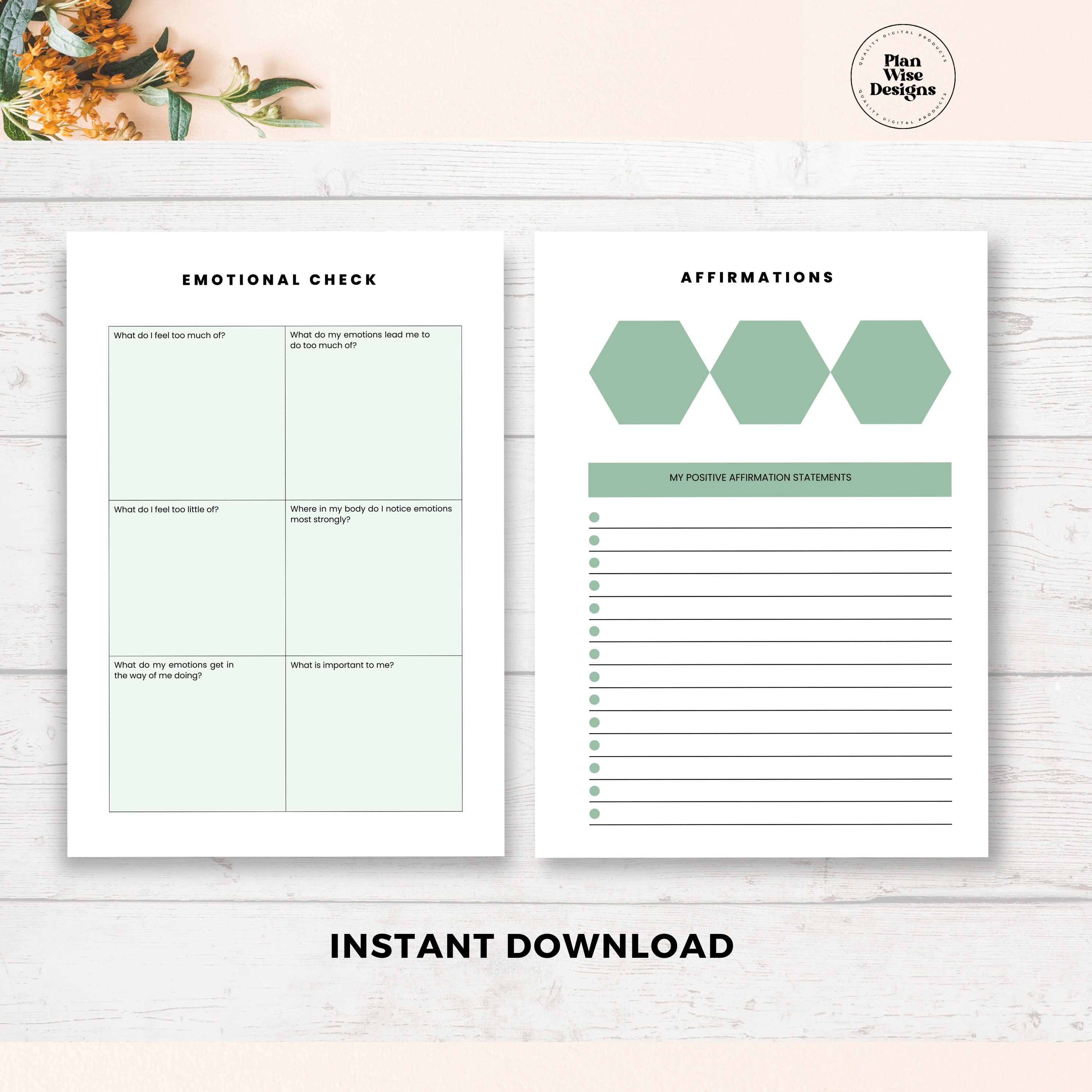 Ultimate ADHD Printable Planner Therapy, Undated, Instant Download, A4 ...