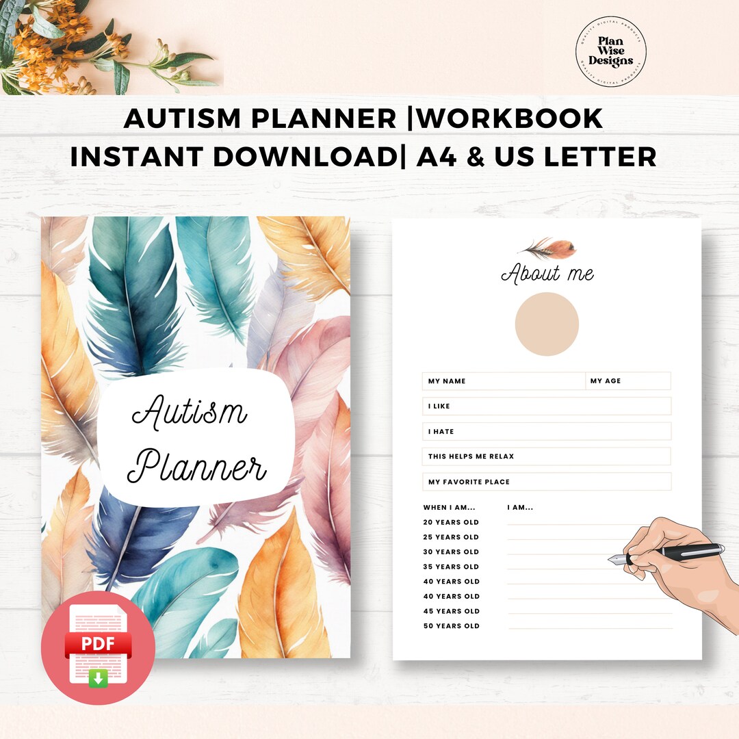 Autism Planner Workbook: Empowering Organization and Growth | Autism ...