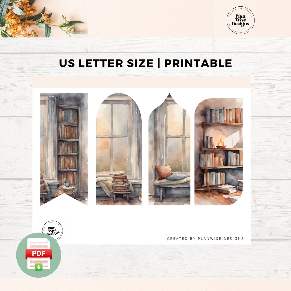 Bookmarks for Booklovers Printable Watercolor Design Your Own Bookmark ...