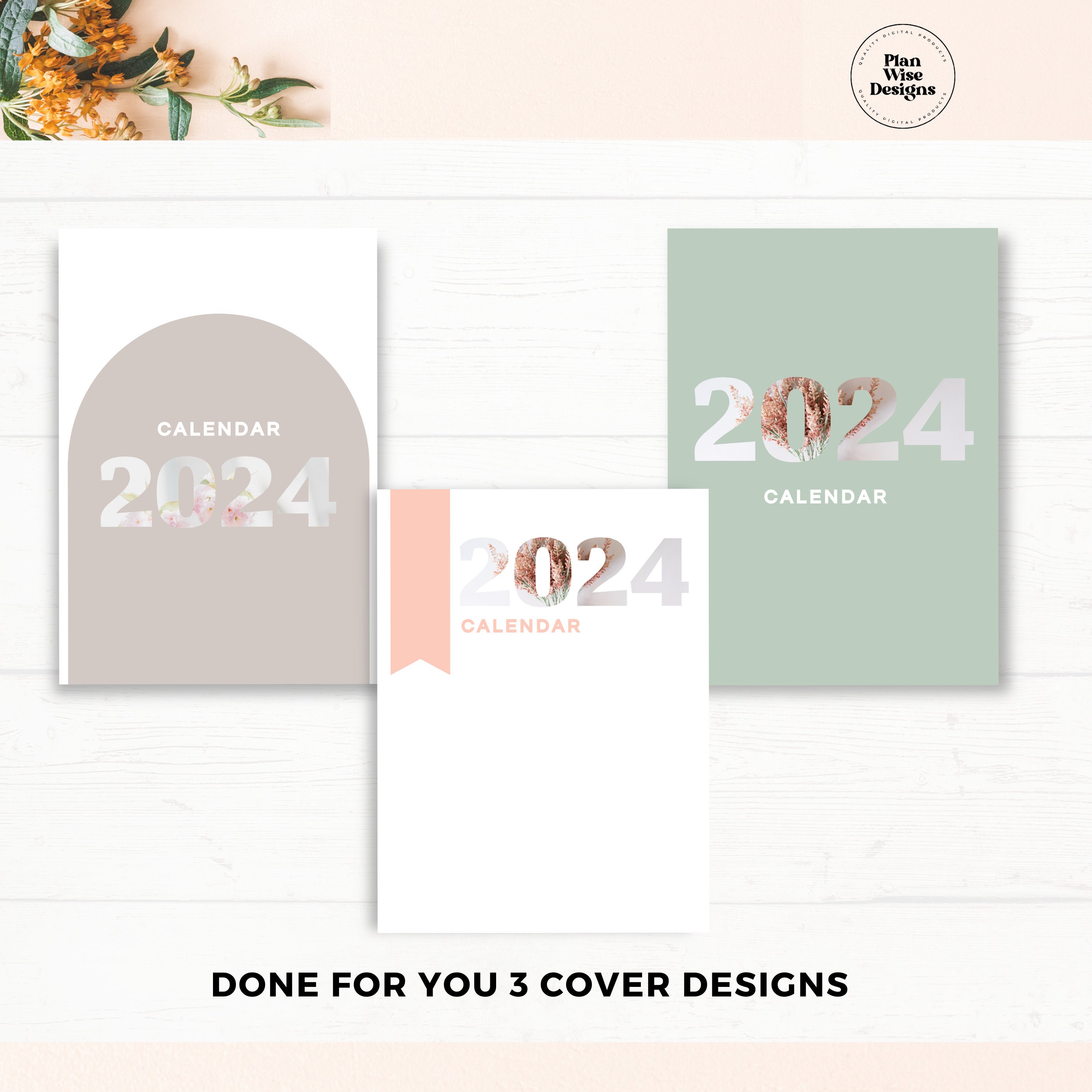 Fully Editable Calendar Canva Template Frame Monthly Instant Download ...