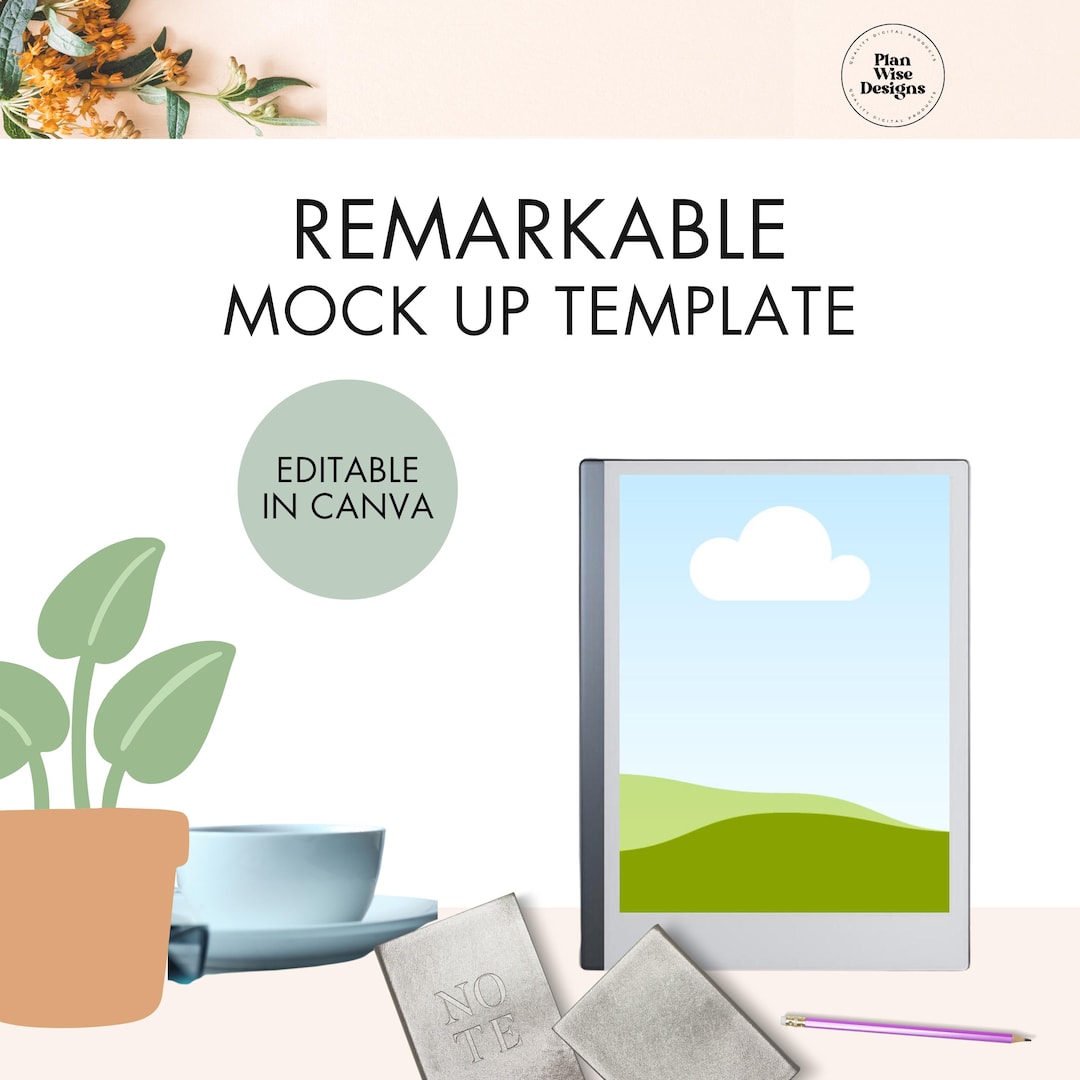 Canva Template Bundle for Remarkable Mockups Easily Customizable ...