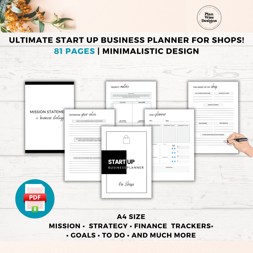 Ultimate Start up Planner Bundle Business Owner Shops Small Business ...
