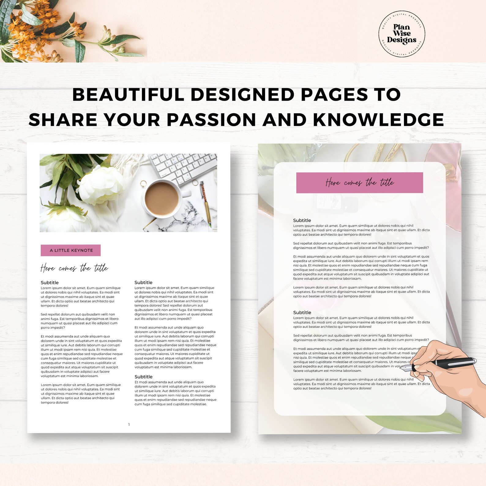 Canva Editable Ebook Template Guide, Lead Magnet, Coaching, Course ...