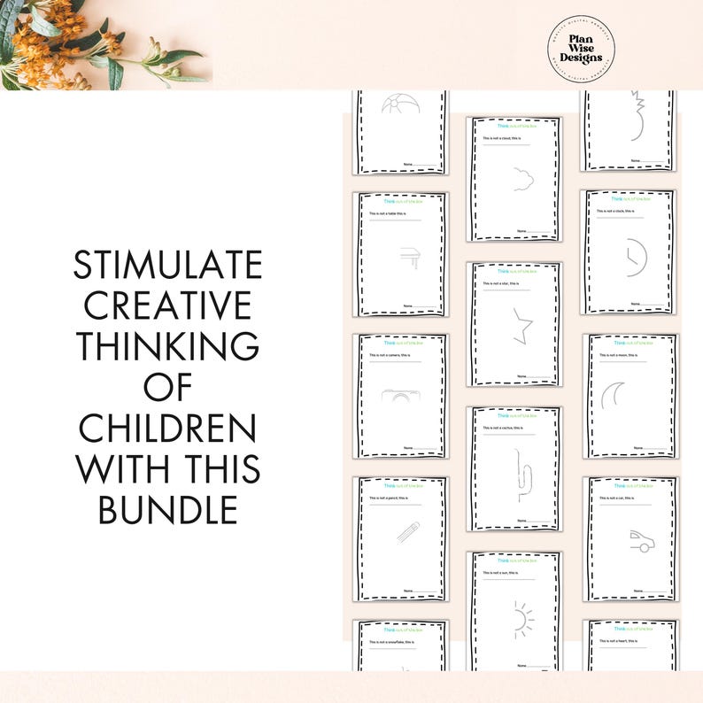 Creative Thinking Worksheets for Kids – Think Out of the Box | 30 Fun ...