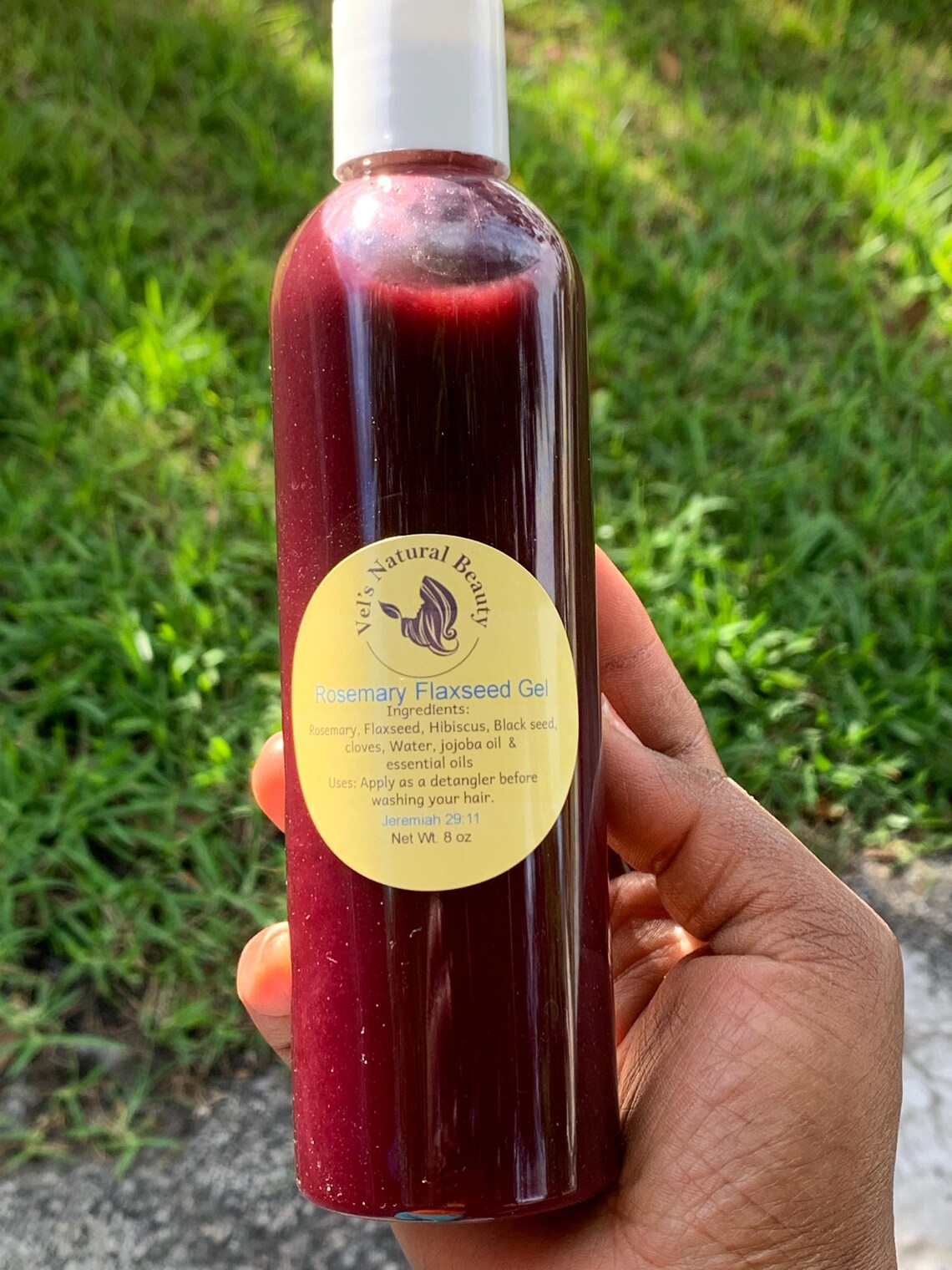 Rosemary Hibiscus Flaxseed Hair Gel – Vegan Curly Hair Detangler - Etsy