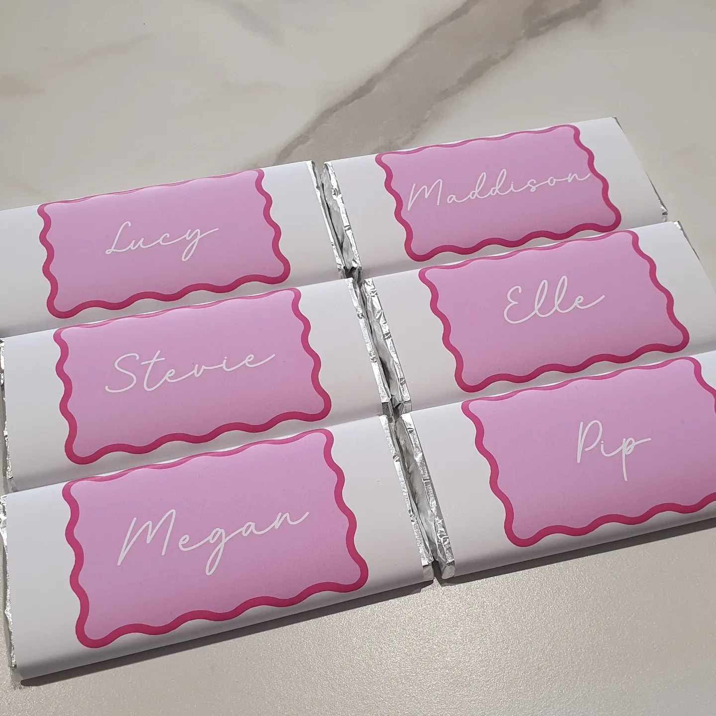 Personalised Name Chocolate Bars, Chocolate Wrappers, Name Cards, Place ...