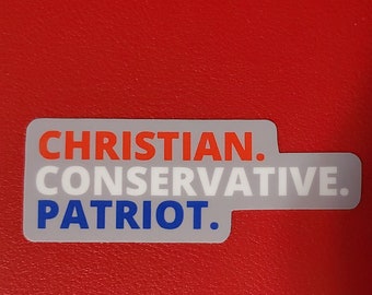 Christian Conservative Sticker - Etsy