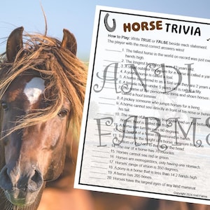 Horse Trivia Game, Homeschool Printables, Office Games, Homeschool ...