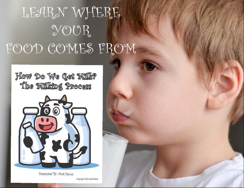 Where Does Your Milk Come From Farm Unit Study, Homeschool Curriculum ...