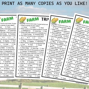 Farm Trivia Game, Homeschool Printables, Office Games, Homeschool ...