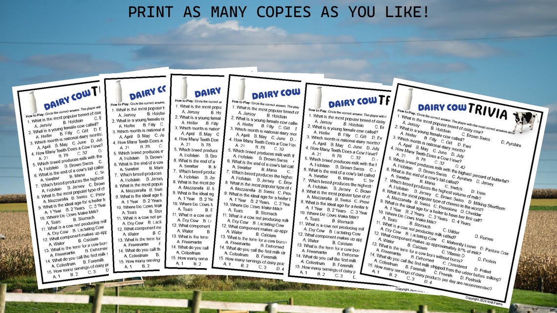 Cow Trivia Game, Homeschool Printables, Office Games, Homeschool ...