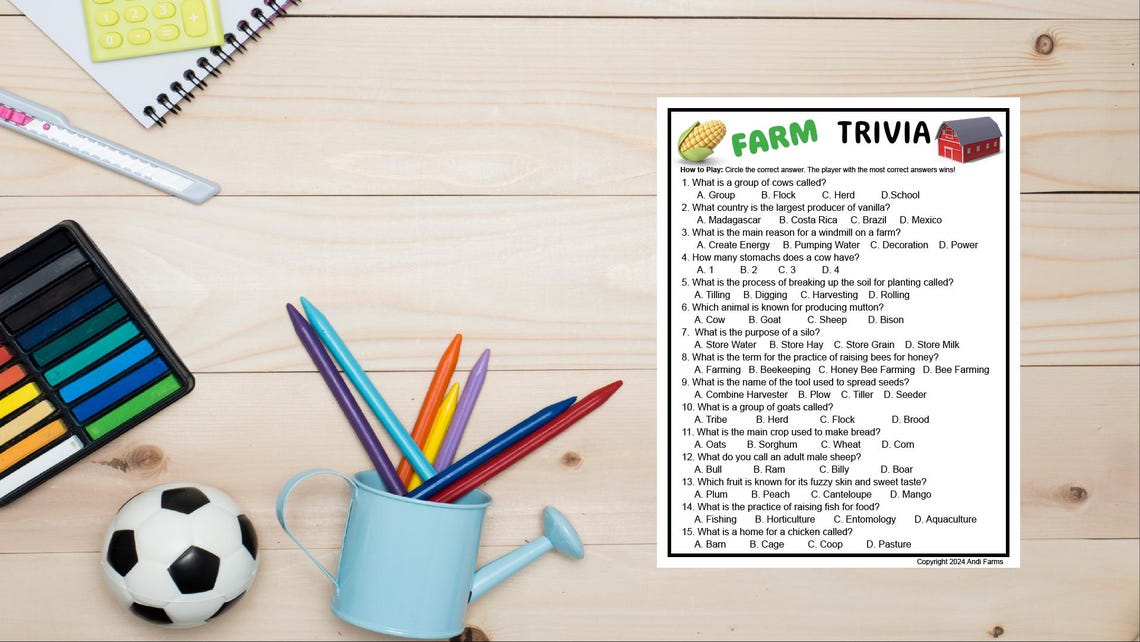 Farm Trivia Game, Homeschool Printables, Office Games, Homeschool ...