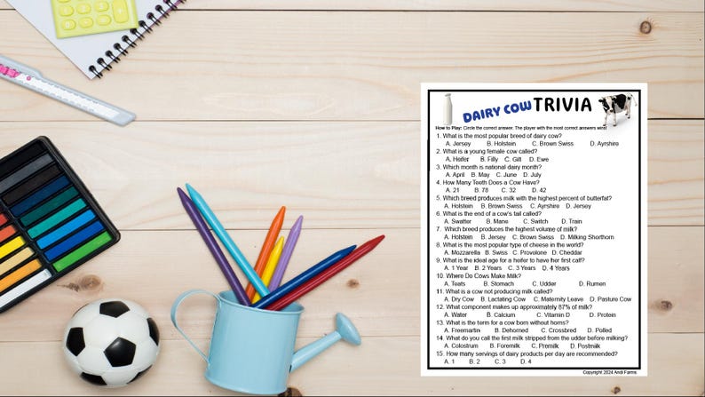 Cow Trivia Game, Homeschool Printables, Office Games, Homeschool ...