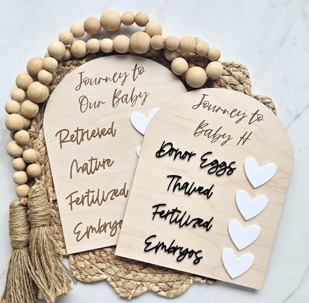 IVF Egg Retrieval Sign | IVF Journey | IVF Announcement | Fertility ...