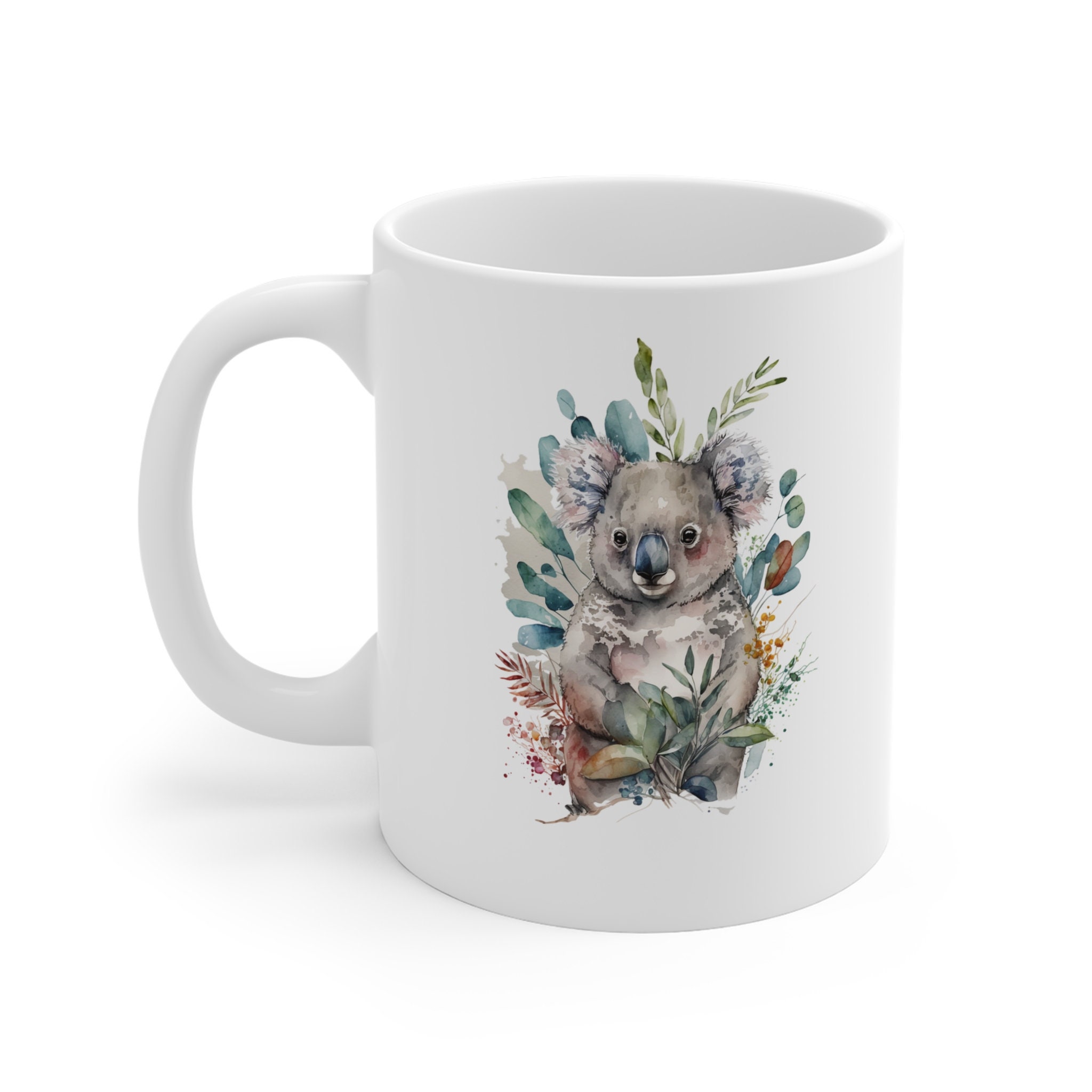 Personalized Custom Mug Koala Mug Watercolor Print Coffee Mugs Koala ...