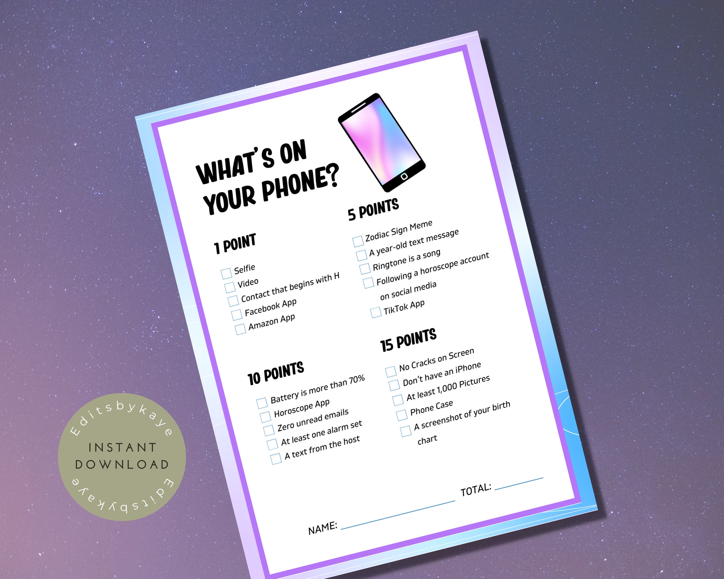 Horoscope Party Game Bundle, Printable Zodiac Party Games, Astrology ...