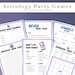 Horoscope Party Game Bundle, Printable Zodiac Party Games, Astrology ...