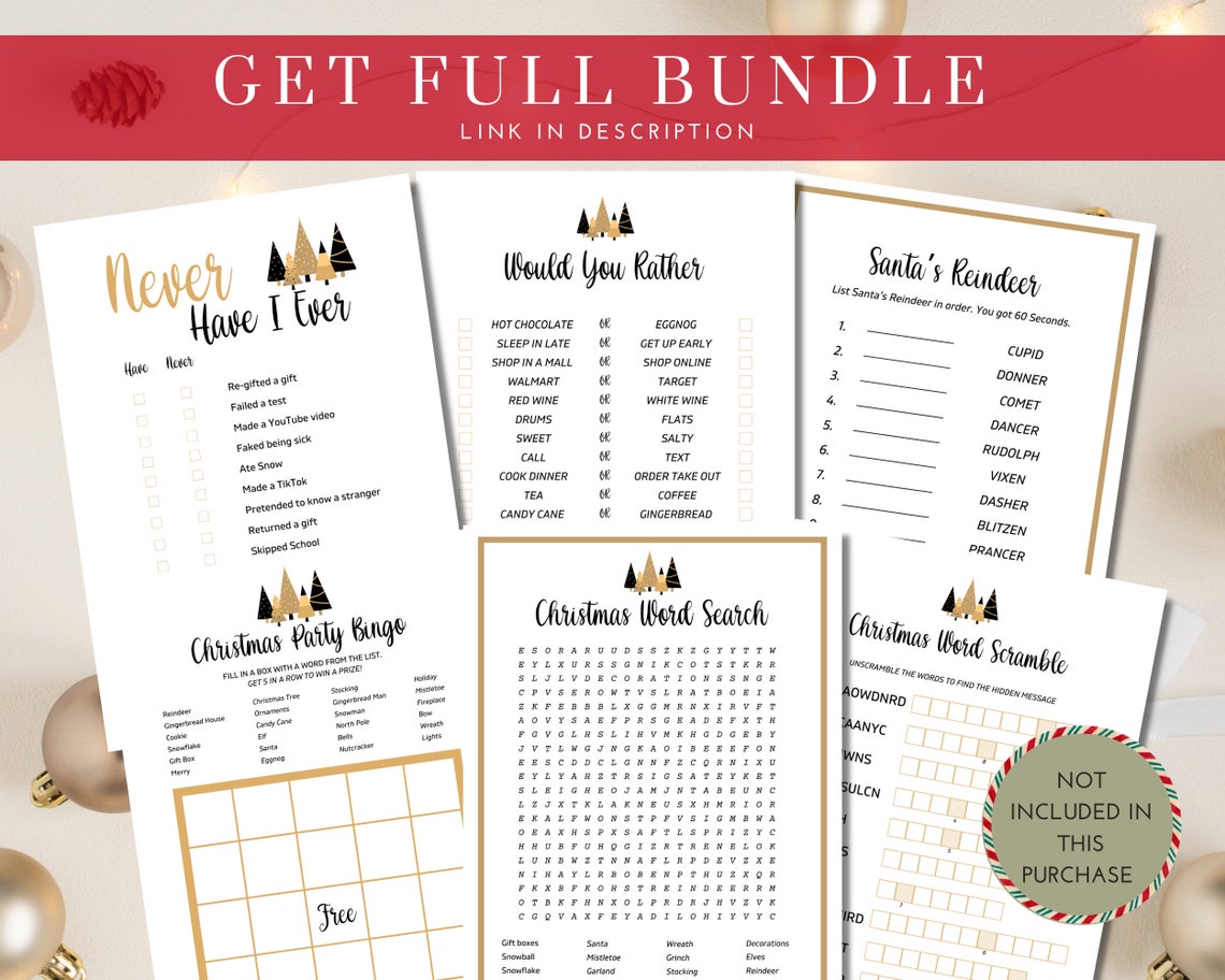 Christmas Raffle Tickets, Printable Holiday Raffle Tickets, Christmas ...