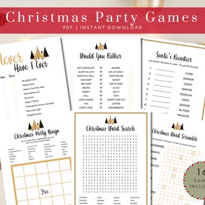 Christmas Party Game, Printable Holiday Party Game, Christmas ...