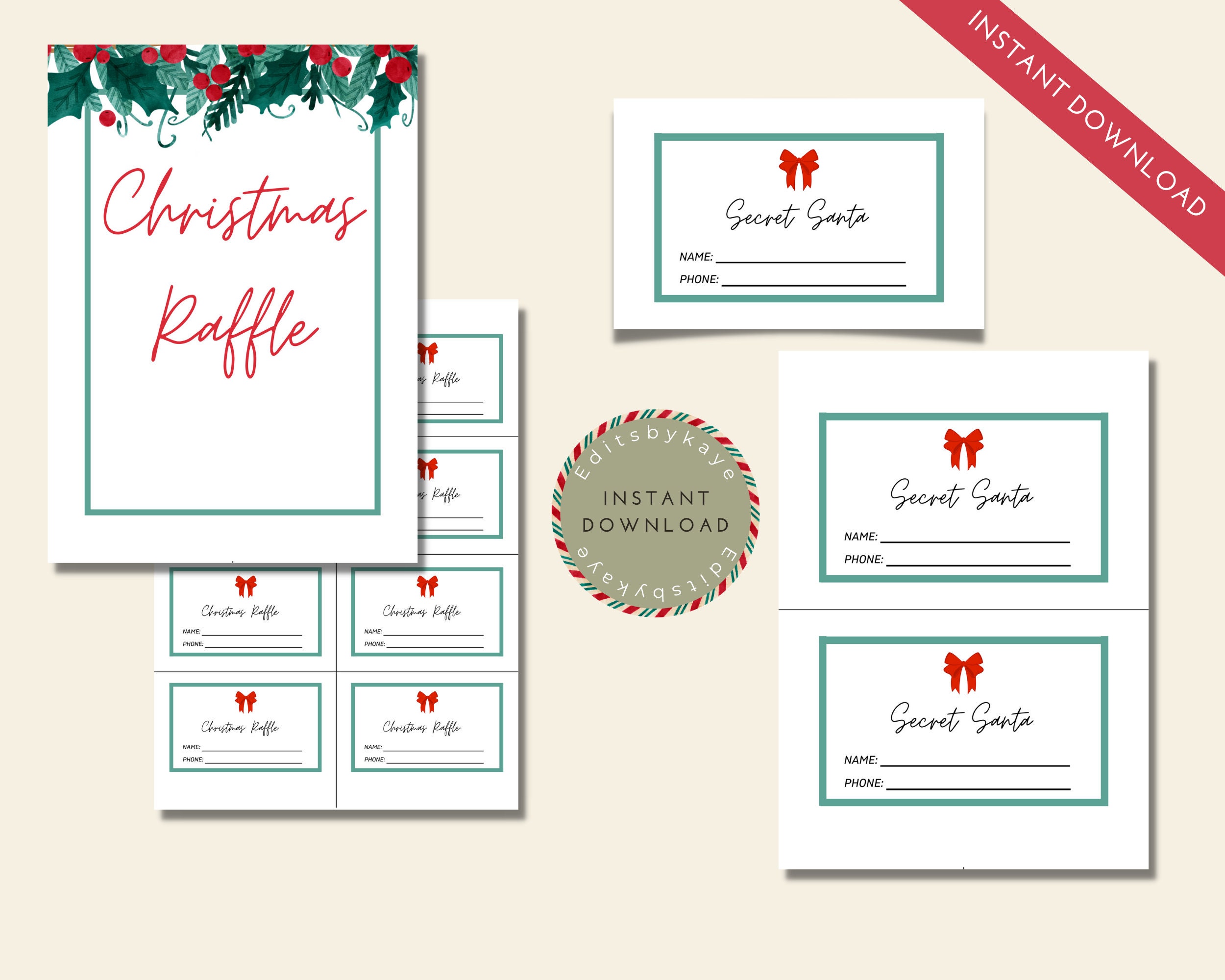 Printable Christmas Game Bundle, Holiday Party Games, 16 Games Included ...
