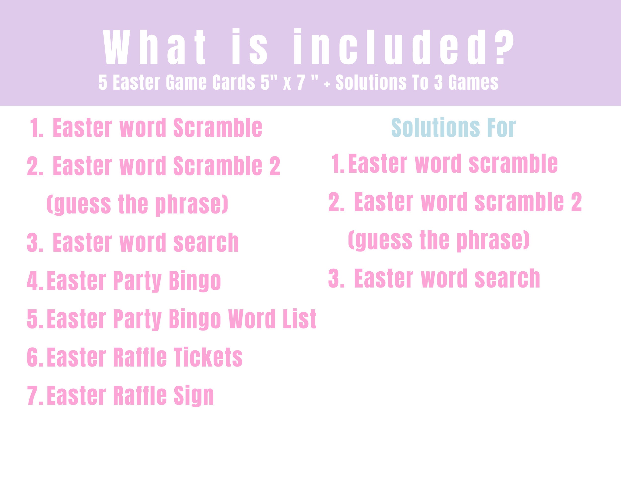 Easter Party Game, Printable Party Game, Fun Easter Activities, Family ...