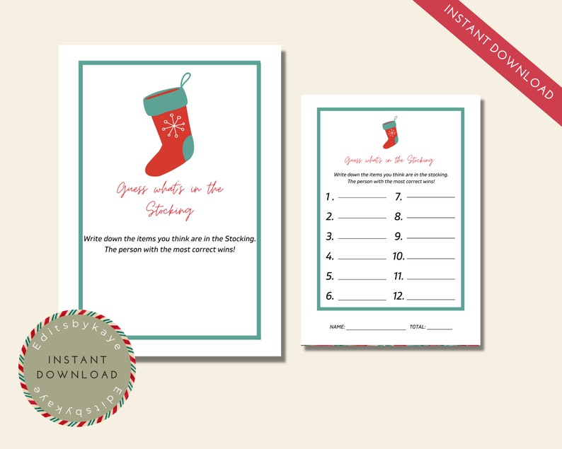 Printable Christmas Game Bundle, Holiday Party Games, 16 Games Included ...