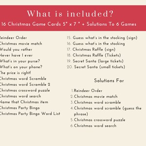 Printable Christmas Game Bundle, Holiday Party Games, 16 Games Included ...