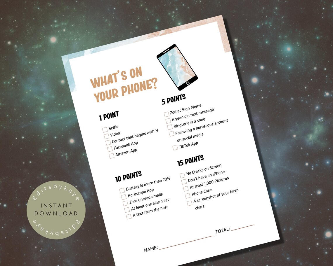 Boho Themed Horoscope Party Game Bundle, Printable Zodiac Party Games ...
