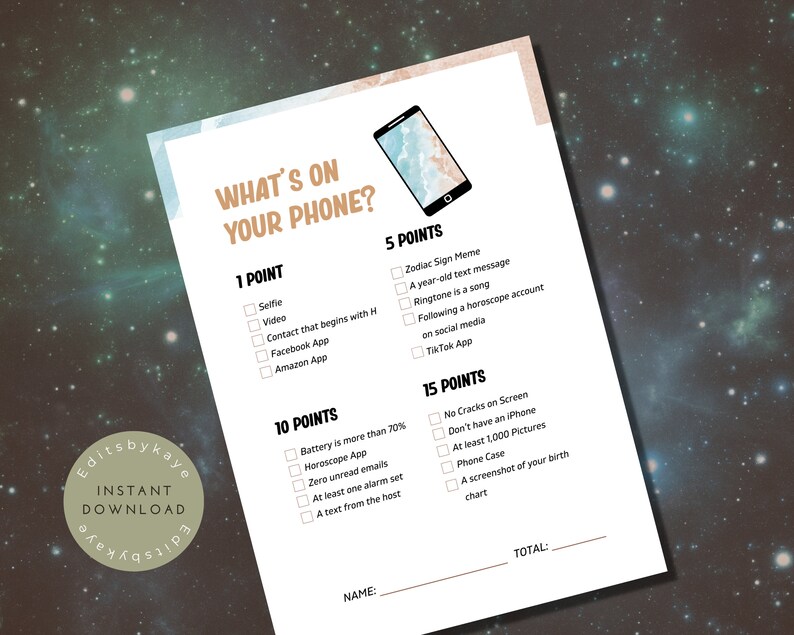Boho Themed Horoscope Party Game Bundle, Printable Zodiac Party Games ...
