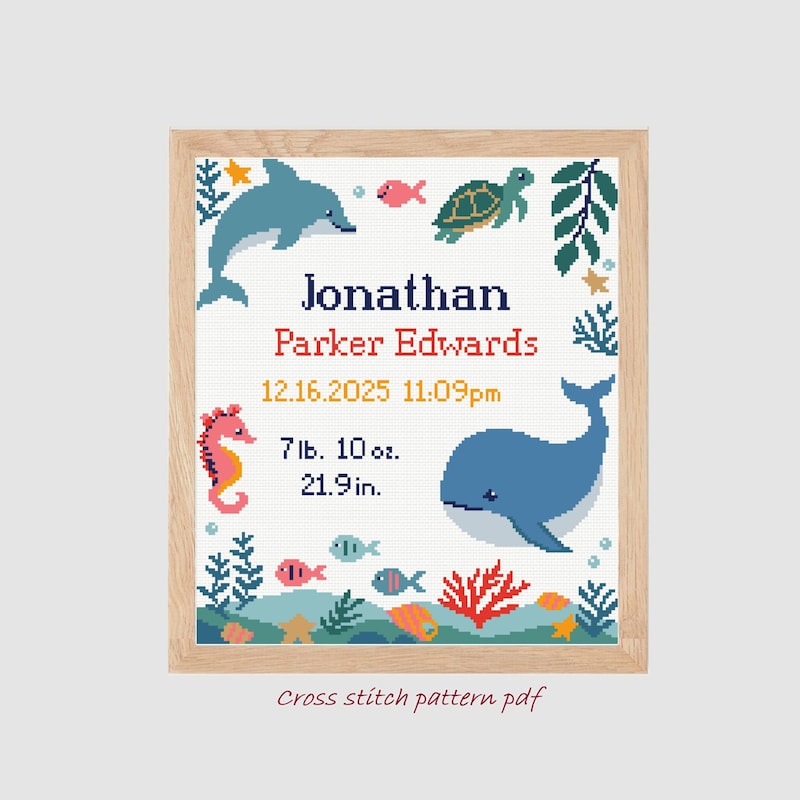 Under the Sea Stitching - Etsy