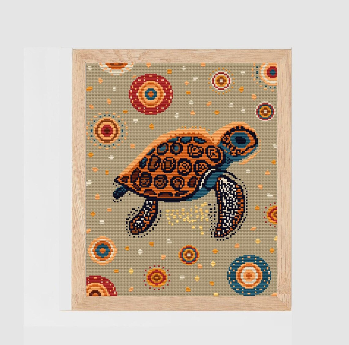 Sea Turtle Counted Cross Stitch Pattern Pdf Chart Digital Download ...