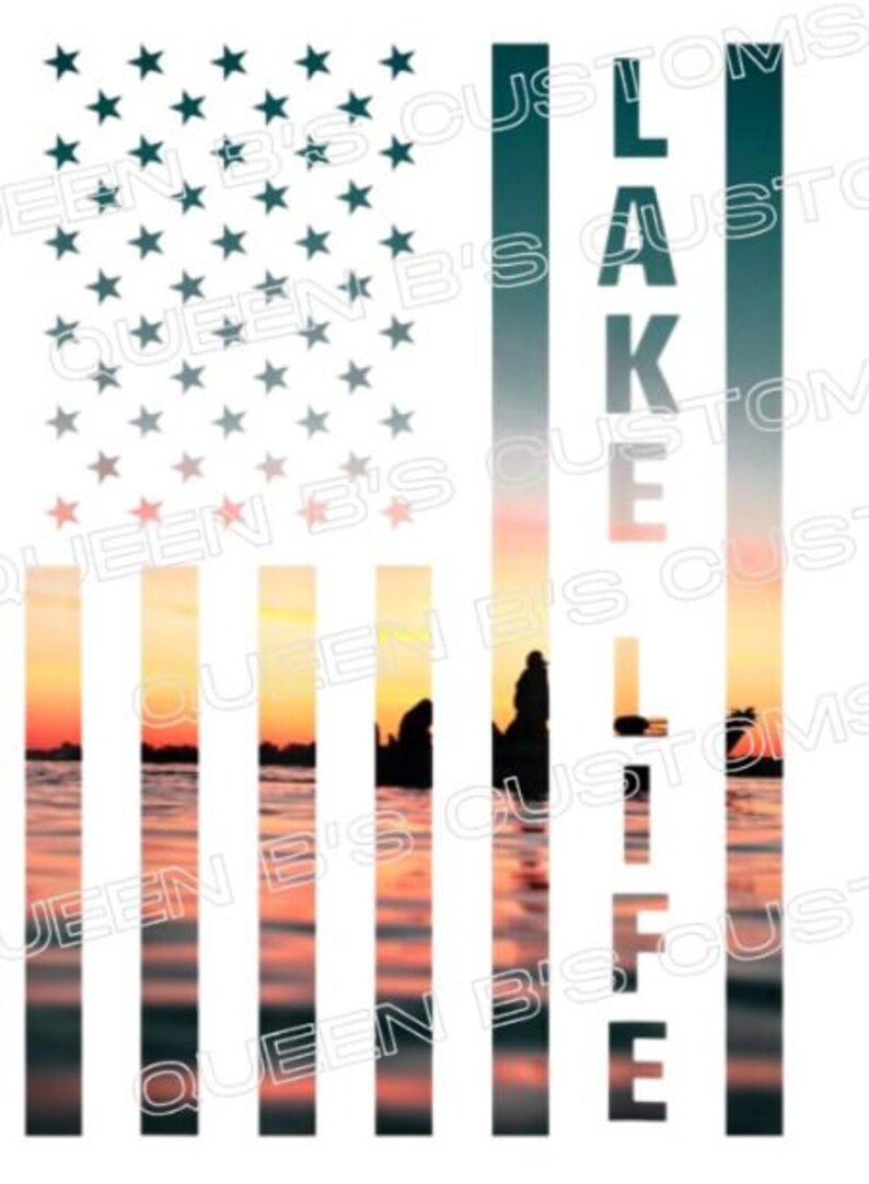 Lake Life Flag PNG - Etsy