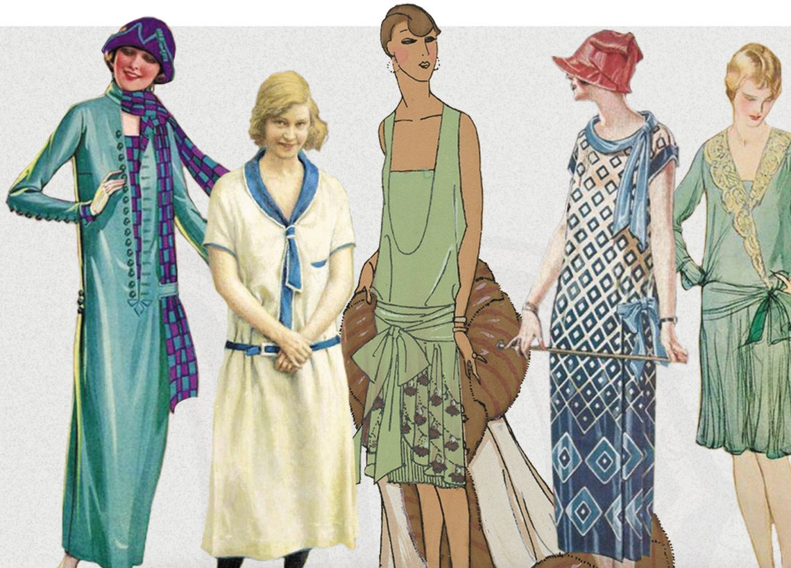 20th Century. Women's Fashion Poster Infographic. - Etsy