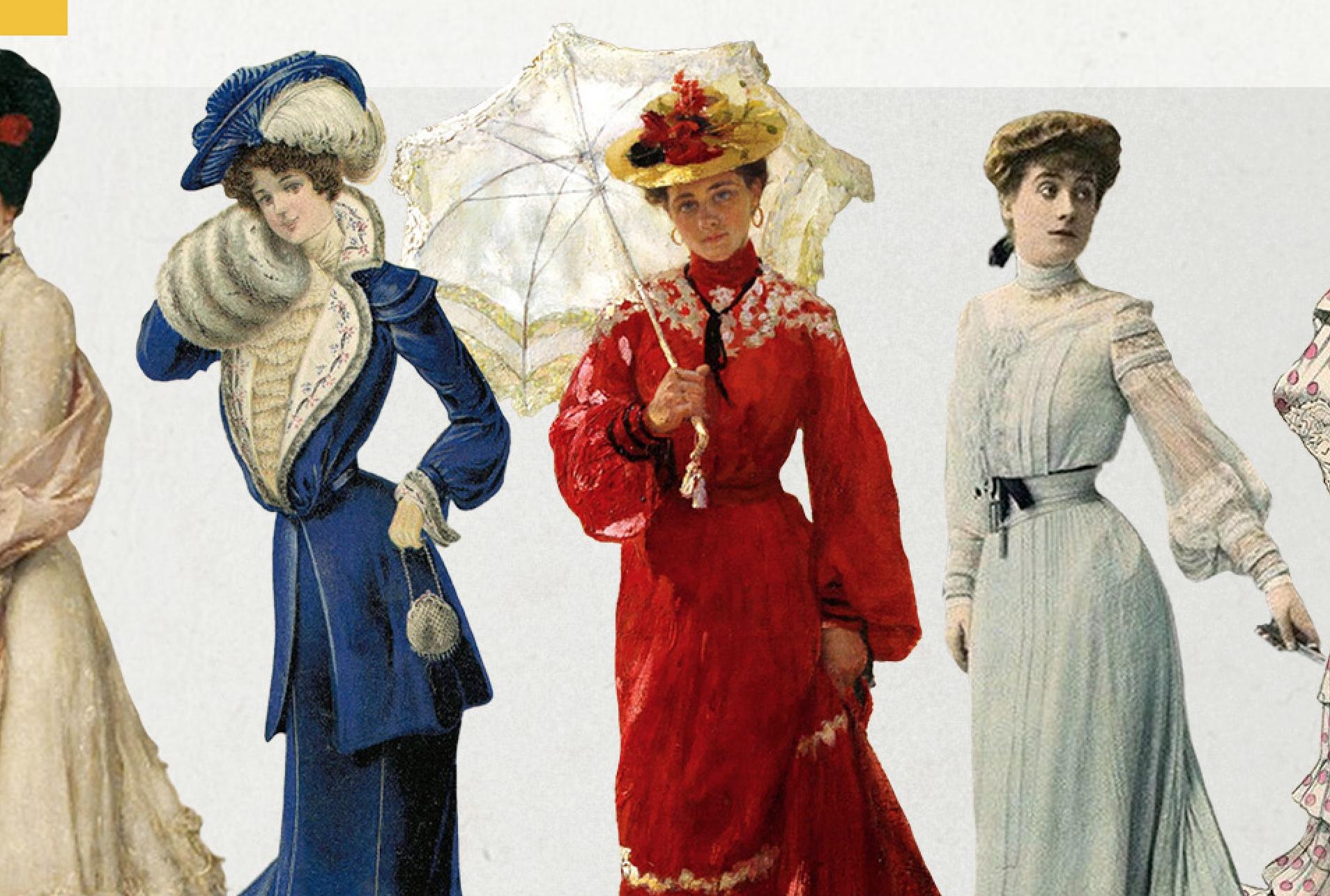 1900s Poster. Fashion Timeline - Etsy