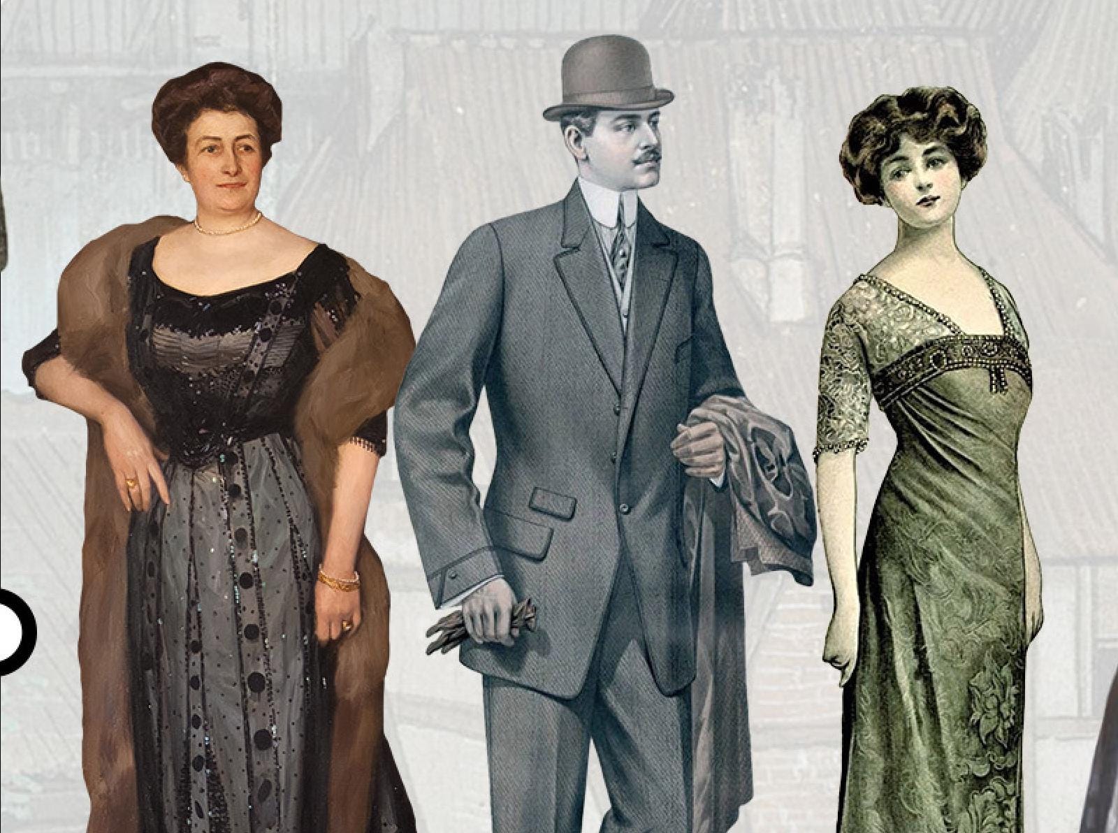 1900s Poster. Fashion Timeline - Etsy