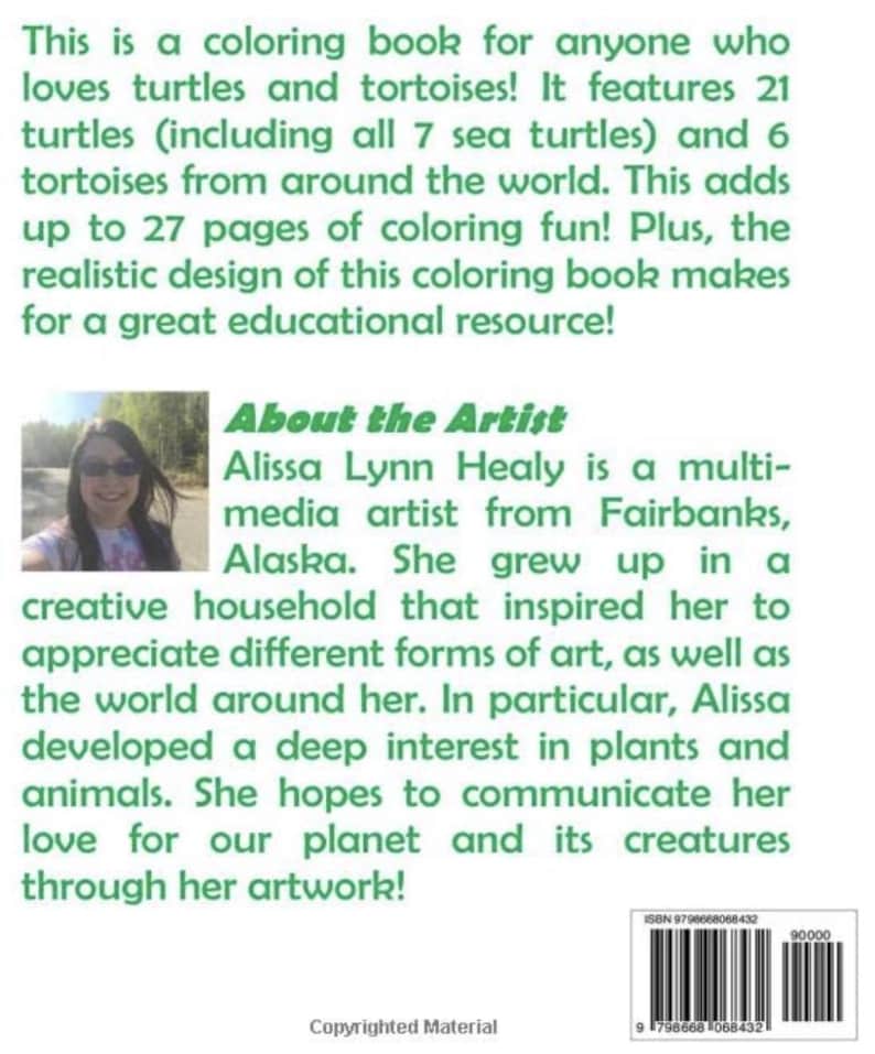 Coloring the Turtles & Tortoises of the World: A Coloring Book for All ...