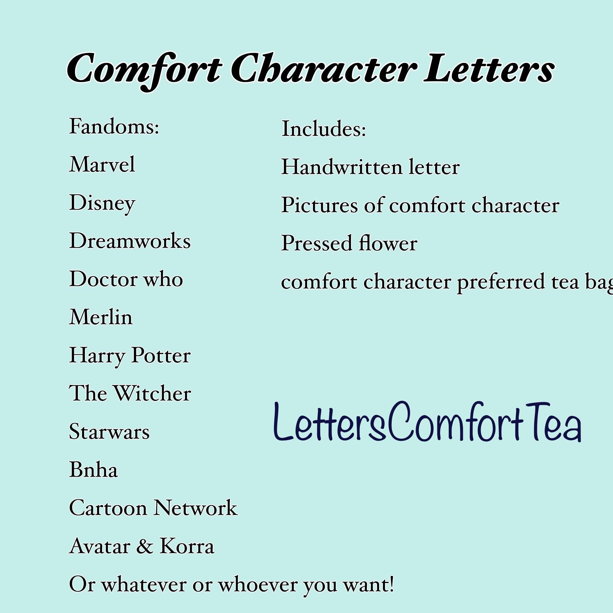 Receive A Handwritten Letter From Your Comfort Character Craft Supplies ...