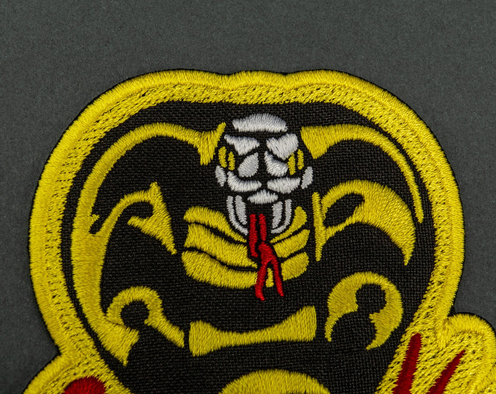 Cobra Patch, Karate Embroidered Badge, Iron On, Size: 3.3 X 3.9 Inches ...