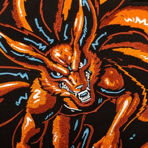 Kurama Minato Back Patch, Manga Anime, Embroidered Nine-tails Beast ...
