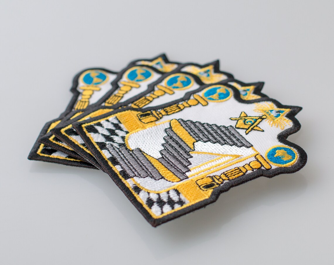 Masonic Ladder Patch Embroidered Mason Emblem Freemason | Etsy