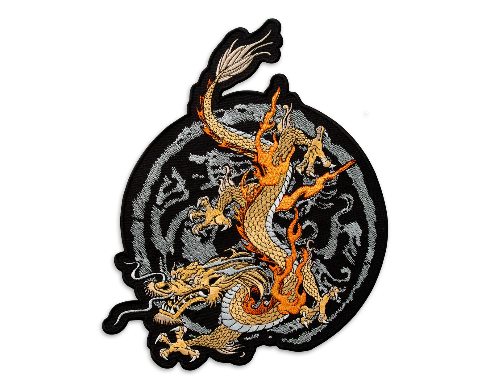Power Dragon Back Patch, Chinese Mystic Fantasy Large Emblem for ...